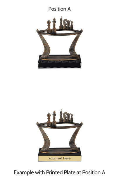 CHESS FIGURE TROPHY AWARD 26CM - Hercules