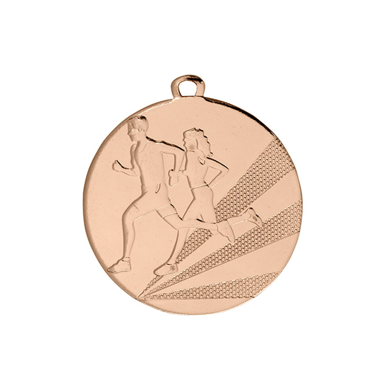 BRONZE RUNNING MEDAL 50MM WITH CUSTOM PRINTED LABEL – PERSONALIZED RACE ...