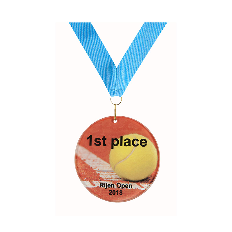 CUSTOM GLASS MEDAL 90MM WITH FULL-COLOR SUBLIMATION PRINTING ...
