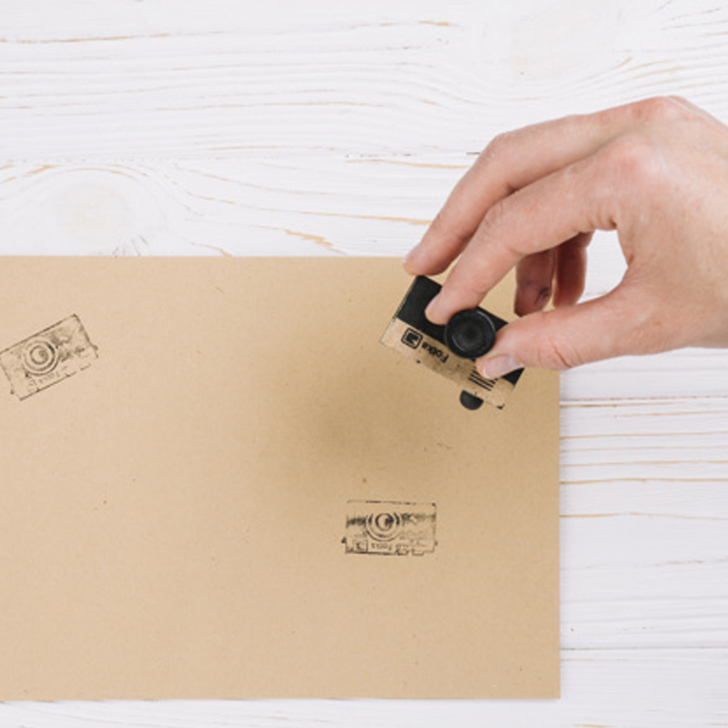 Pre Inked Text Stamps - Hercules Group