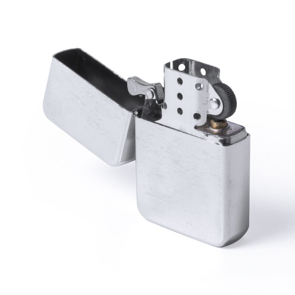 METALLIC LIGHTER WITH CHILD PROTECTION - Hercules