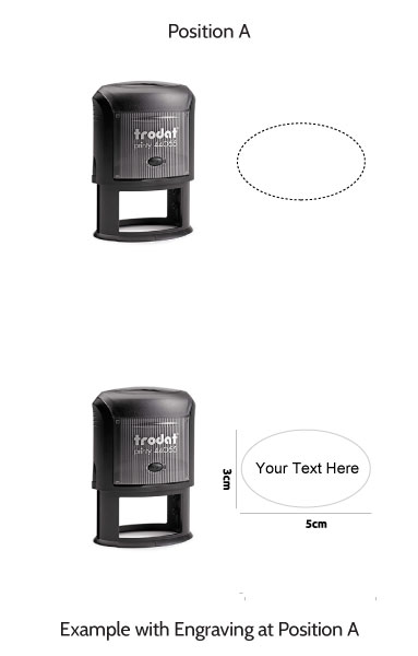 TRODAT CLIMATE NEUTRAL TEXT STAMP 5X3CM - Hercules