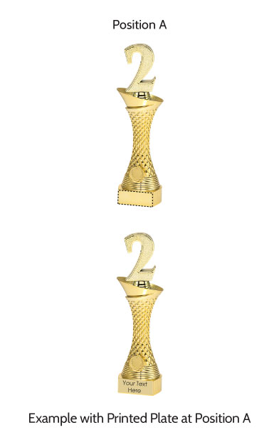 PARTICIPATION LINE TROPHY 28CM (X102.01+ P522.01) - Hercules