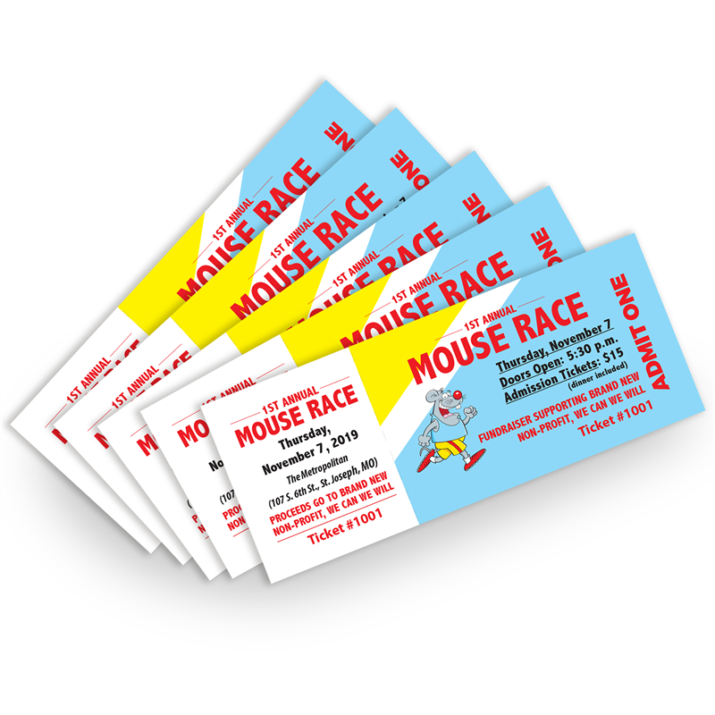 TICKETS BLOCK OF 50 (PACK OF 20) - Hercules