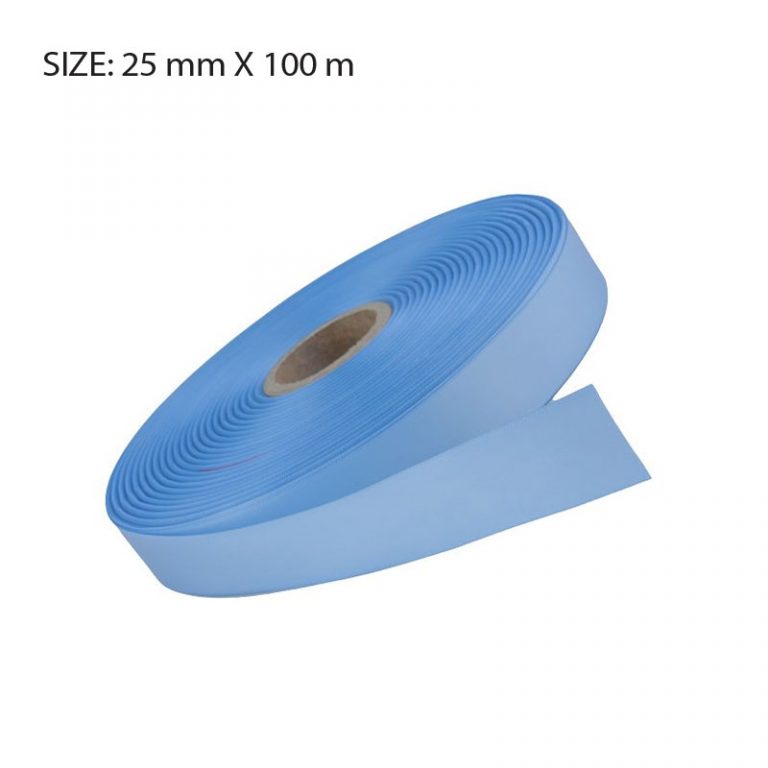 BABY BLUE ELAN SINGLE FACED SATIN 25MMX100 - Hercules