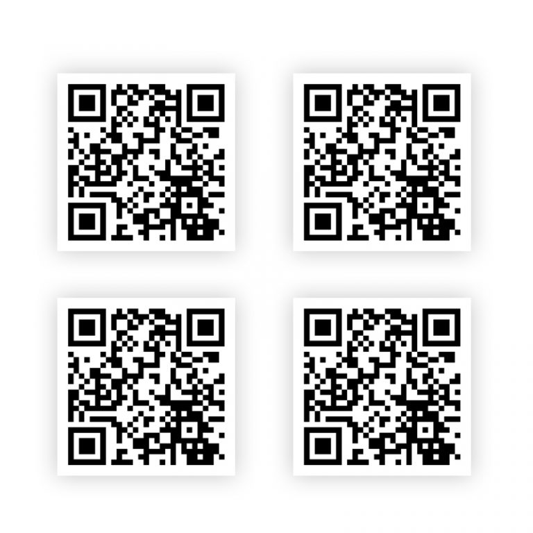 QR CODES LABELS (PACK OF 100) - Hercules