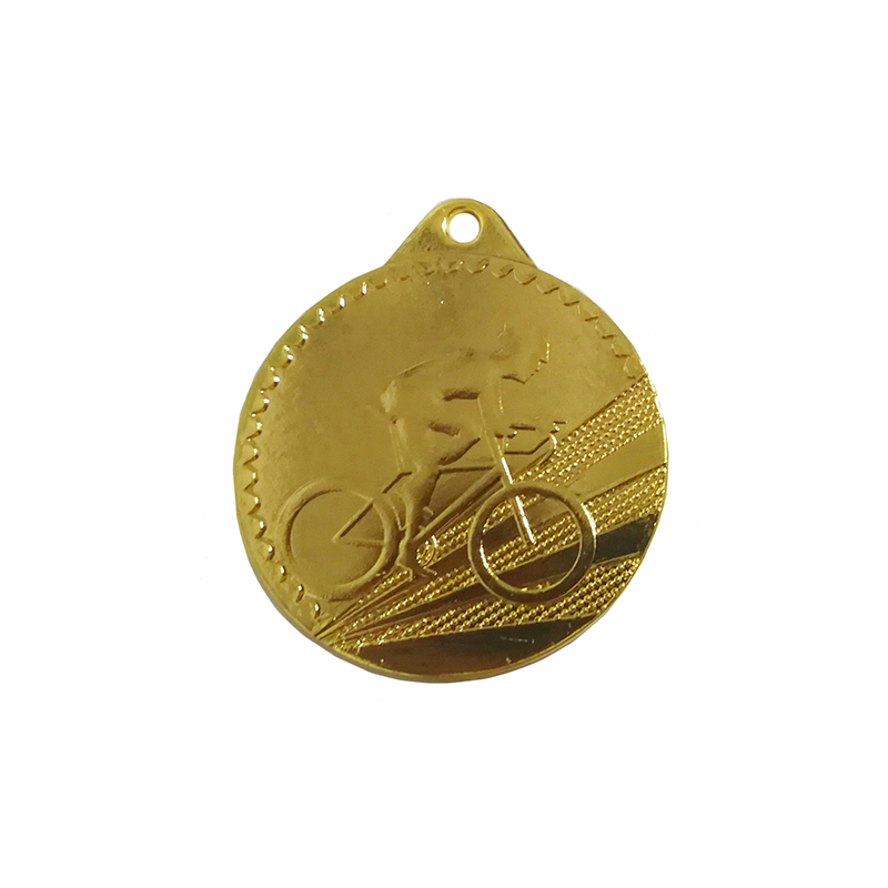 GOLD CYCLING MEDAL 50MM (PRINTING INCLUDED) - Hercules