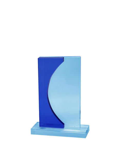 PREMIUM TWO-TONE CRYSTAL AWARD 22.5CM WITH GIFT BOX - Hercules