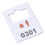 PLASTIC CLOAKROOM TOKEN TAG - Hercules