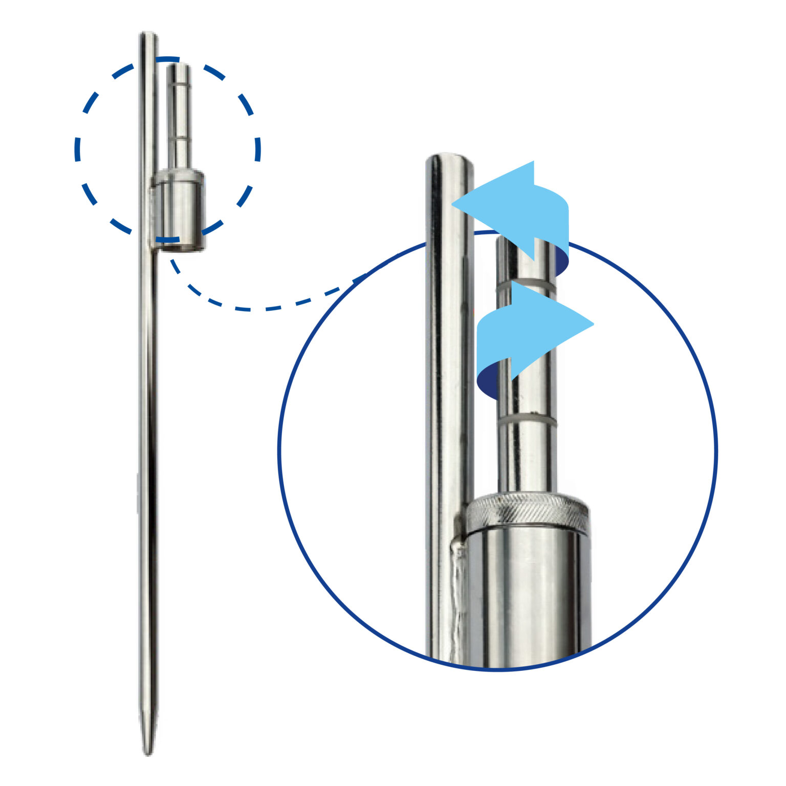 SPIKE ATTACHMENT FOR BEACH FLAGS - Hercules